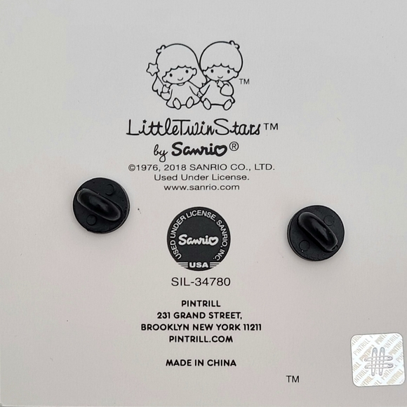 Sanrio | Jewelry | Rare Pintrill X Sanrio Little Twin Stars Pin Set ...